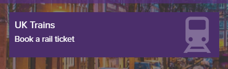 Making a rail booking – Help Centre for LOGiC