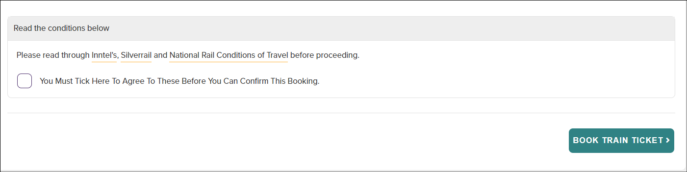 Making a rail booking – Help Centre for LOGiC