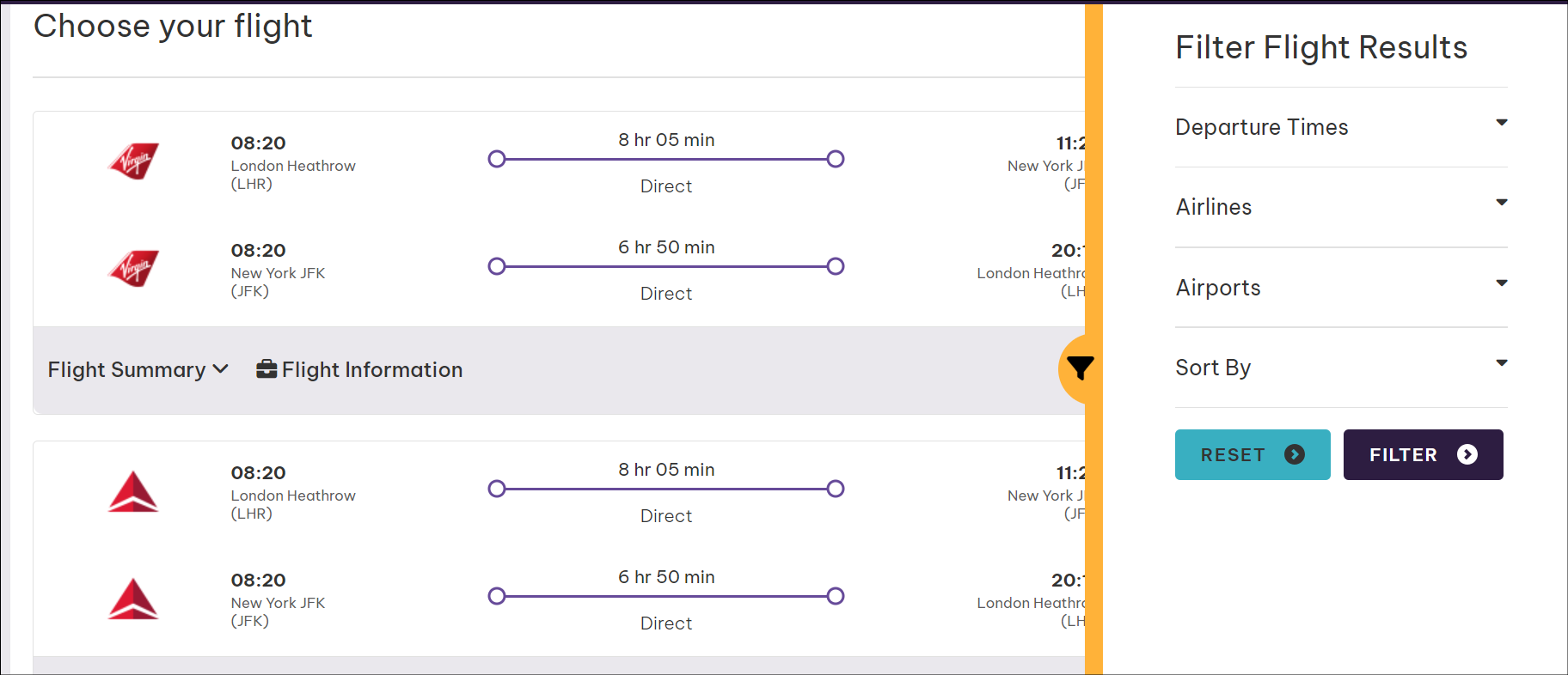 Making a flight booking – Help Centre for LOGiC from Inntel