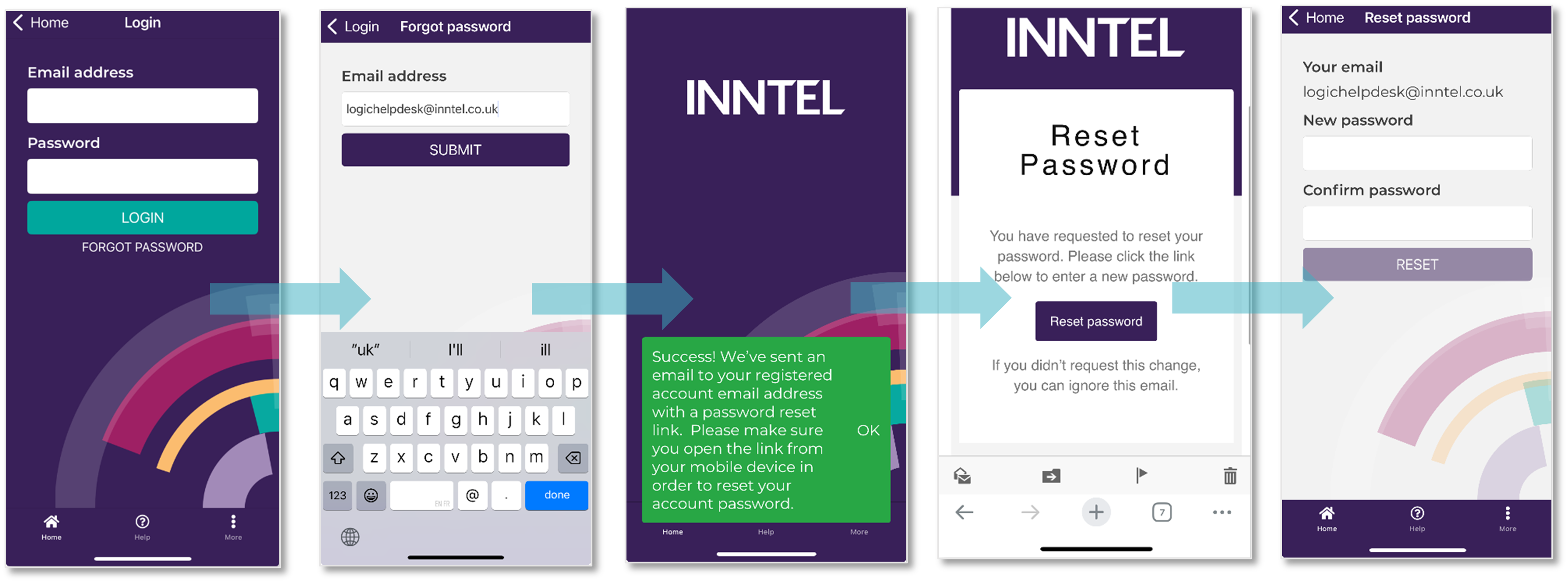 Resetting your mobile app password – Help Centre for LOGiC